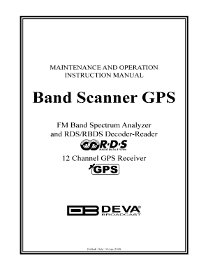 Fillable Online Band Scanner GPS User Manual. FM Band Spectrum Analyzer ...