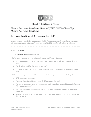 Fillable Online 2017 Dual Eligible Special Needs Plan (D-SNP) Annual ...