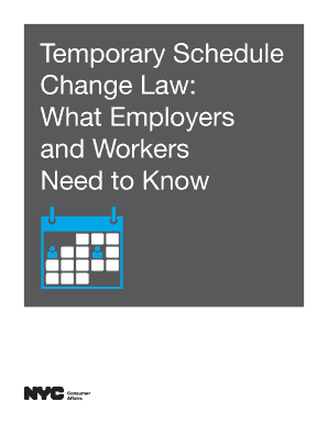 Fillable Online Temporary Schedule Change Law Fax Email Print - pdfFiller
