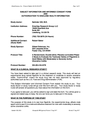 Fillable Online patient information and informed consent form - Colon ...