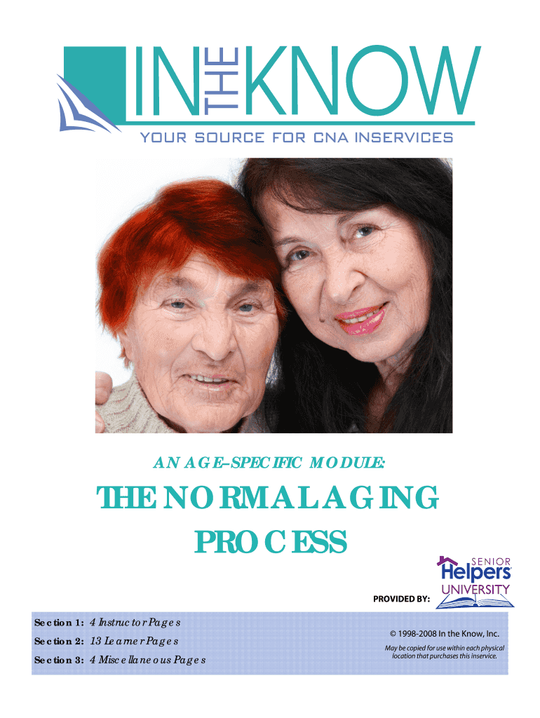 Fillable Online The Normal Aging Process Fax Email Print - pdfFiller
