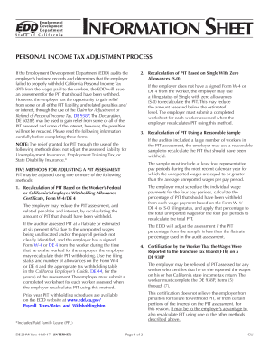 Fillable Online PERSONAL INCOME TAX ADJUSTMENT PROCESS Fax Email Print ...