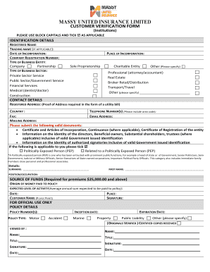 Fillable Online Massy United AML form Institutions.docx Fax Email Print ...