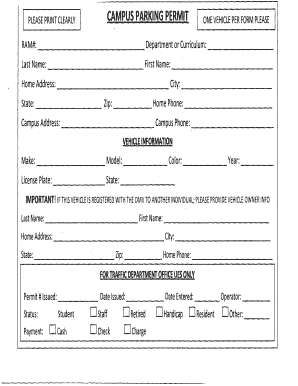 Farmingdale Parking Permit - Fill Online, Printable, Fillable, Blank ...