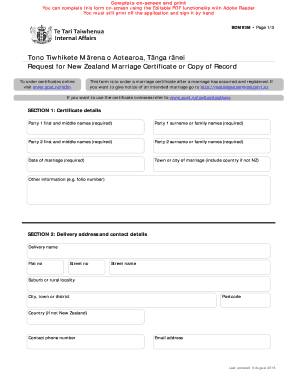 Fillable Online Application for Registration of New Zealand Citizenship ...