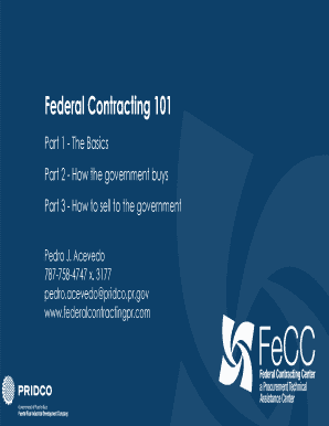 Fillable Online Federal Contracting 101 Part 1 2 3 CCPR Fax Email Print ...