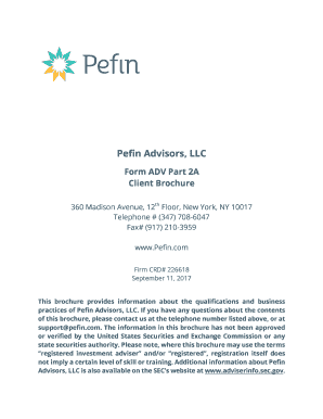 Fillable Online Form ADV - Pefin Fax Email Print - pdfFiller