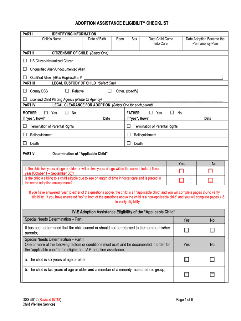 Dss 5012 - Fill Online, Printable, Fillable, Blank | pdfFiller