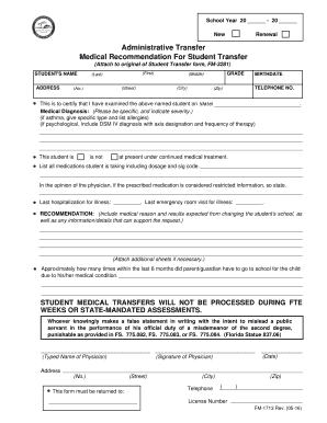 Fillable Online FM-1713 - Forms Fax Email Print - pdfFiller