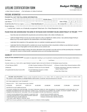 Fillable Online Lifeline Procedures: Enrollment and De-enrollment Fax ...