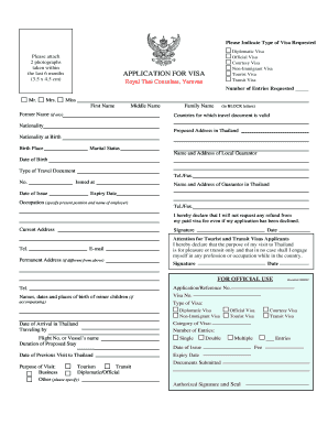Fillable Online APPLICATION FOR VISA-FORM.doc Fax Email Print - pdfFiller