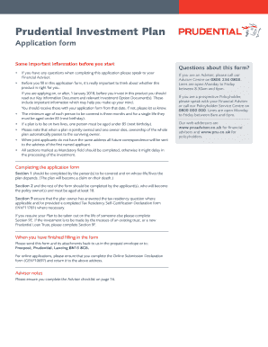 Fillable Online prudential investing plan pdf Fax Email Print - pdfFiller