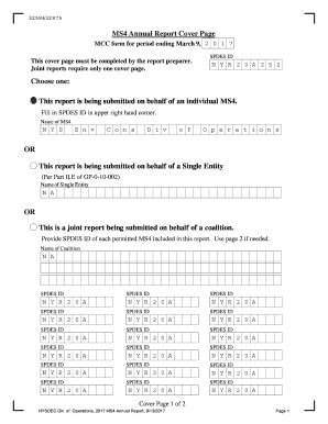 Fillable Online 2017 MS4 Annual Report Forms. MS4 Annual Report Forms ...