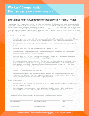 Fillable Online icw-group-pa-employee-acknowledgement-form. icw-group ...