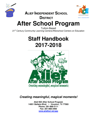 Fillable Online ALIEF INDEPENDENT SCHOOL Fax Email Print - pdfFiller