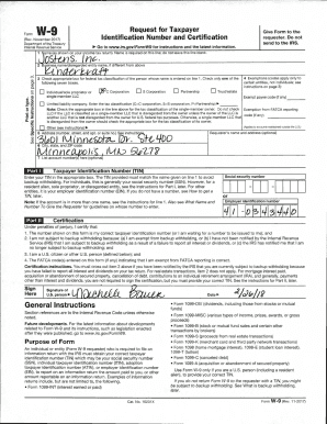Fillable Online W-9 (PDF) Fax Email Print - pdfFiller