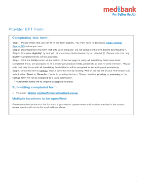 Fillable Online . Provider EFT and Billing Details Form Fax Email Print ...