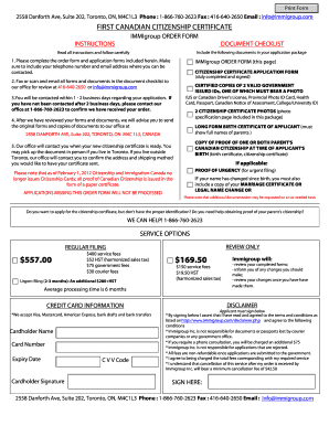 Fillable Online FIRST CANADIAN CITIZENSHIP CERTIFICATE Fax Email Print ...