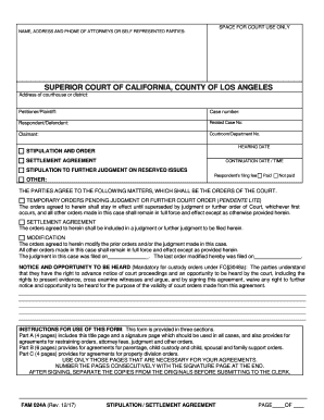Fillable Online SPACE FOR COURT USE ONLY Fax Email Print - pdfFiller