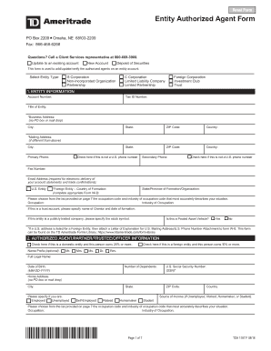 Fillable Online Entity Authorized Agent Form Fax Email Print - pdfFiller