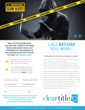 Fillable Online Clear Title Fraud Alert Fillable Form Fax Email Print ...