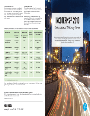 Fillable Online English version Incoterms Fax Email Print - pdfFiller