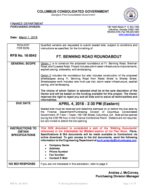 Fillable Online Fort Benning Road Roundabout Fax Email Print - pdfFiller