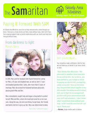 Fillable Online Paying It Forward With SAM Fax Email Print - pdfFiller