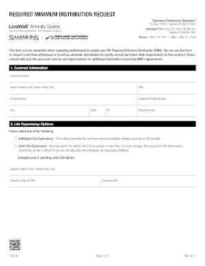Fillable Online required minimum distribution request - ISCorp Fax ...
