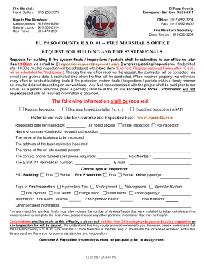 Fillable Online ESD#1-Inspection-Request-Form Fax Email Print - pdfFiller