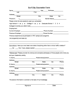 Fillable Online pg 9-Counselor Form Fax Email Print - pdfFiller