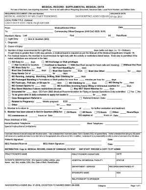 Fillable Online MEDICAL ABSENCE OF MILITARY PERSONNEL Fax Email Print ...