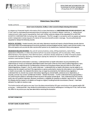 Fillable Online LHA Patient Release of Medical Information (PHI) Form ...