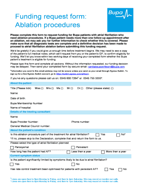 Bupa Funding Request Form - Fill Online, Printable, Fillable, Blank ...