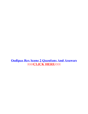 Oedipus Rex Study Guide Questions And Answers Pdf - Fill Online ...