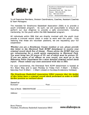 Fillable Online Police record check request letter.doc Fax Email Print ...