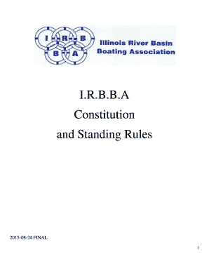 Fillable Online and Standing Rules Fax Email Print - pdfFiller