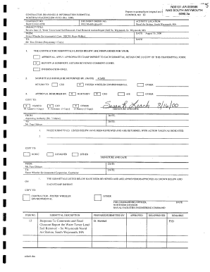 Fillable Online CONTRACTOR DRAWINGS & INFORMATION SUBMITTAL Fax Email ...