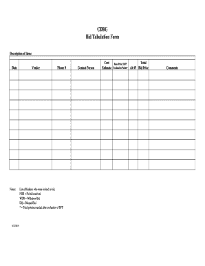 Fillable Online CDBG Bid Tabulation Form - oakgov.com Fax Email Print ...