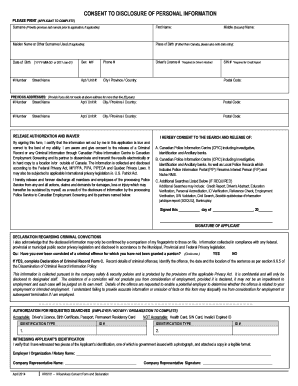 Fillable Online Consent Form with Additional Searches - Accurate (no ...