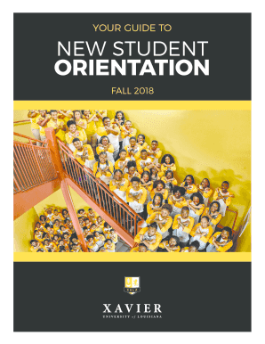 Fillable Online YOUR GUIDE TO NEW STUDENT ORIENTATION Fax Email Print ...