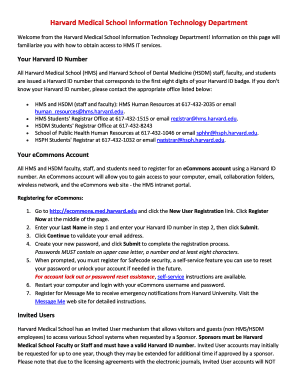 Fillable Online hms harvard Knowledge Base - IT Help - Harvard Service ...