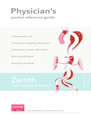 Fillable Online Zenith Physician's - Cook Medical Fax Email Print ...