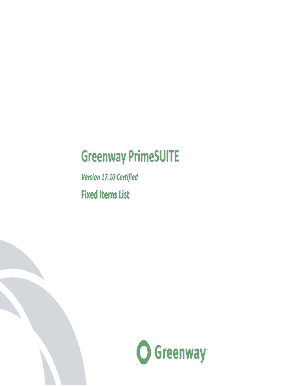 Fillable Online Greenway PrimeSUITE - Greenway Health Fax Email Print ...