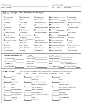 Fillable Online adult hx form side 1: Designer - drharoldroth.com Fax ...