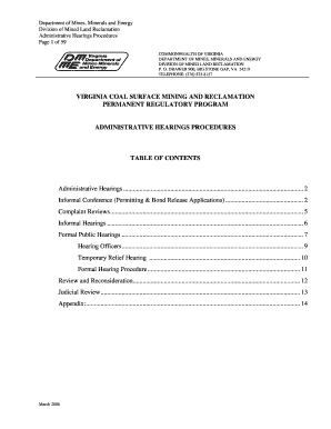 Fillable Online Administrative Hearings Procedures Fax Email Print ...