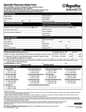 Fillable Online THE REPATHA SPECIALTY PHARMACY GUIDEBOOK Fax Email ...