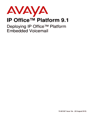 Fillable Online Deploying IP Office Platform Fax Email Print - pdfFiller