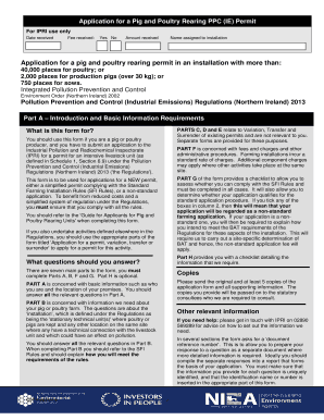 Fillable Online doeni gov Part A Farm PPC(IE) Application Form (.PDF ...