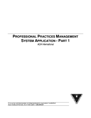 Fillable Online acainternational Part 1 Application Updated 11-1-07 ...